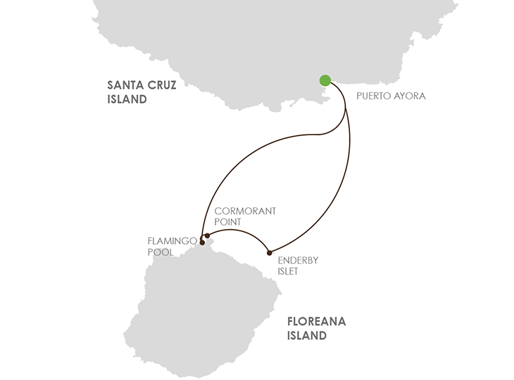 Tour to Cormorant Point and Enderby Islet, in Floreana Island
